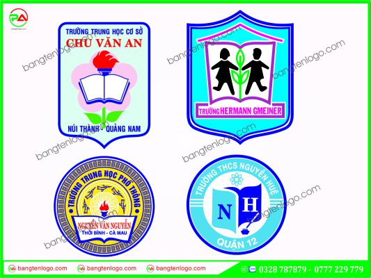 SiÊu ThỊ MẪu Logo TrƯỜng HỌc In Ấn Quảng Cáo Phúc An